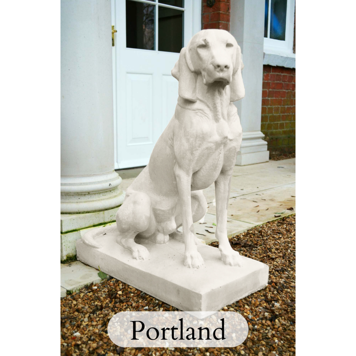 Haddonstone - Jacquemart Hunting Dog statue (R/H) - HE582 — Backyard ...