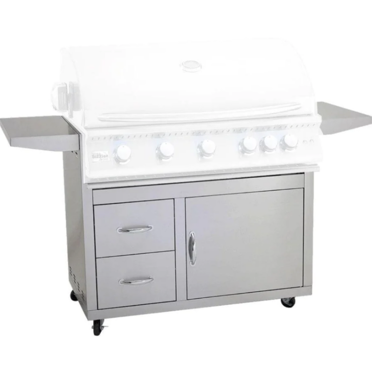 Summerset Grills - 40" Fully Assembled Door & 2-Drawer Combo Grill Car ...